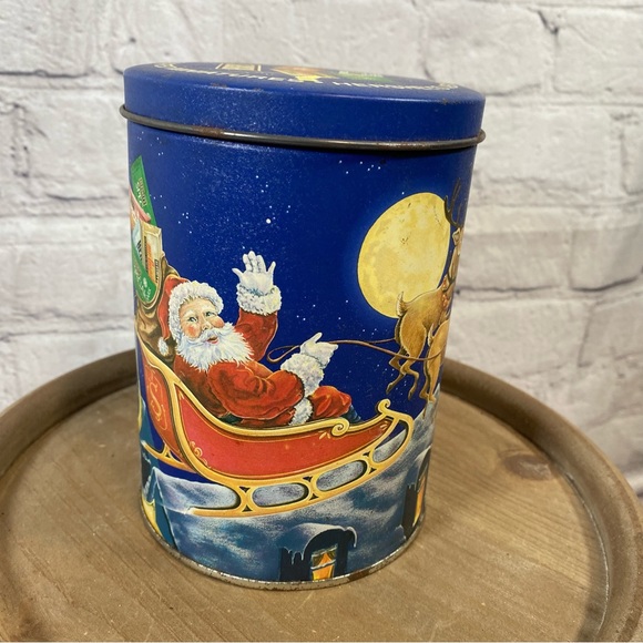 Holiday | Vintage Hersheys Christmas Holiday Santa Tin Canister | Poshmark